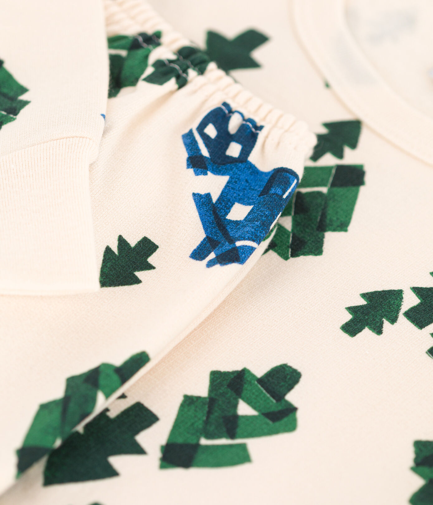 Pyjama imprimé chalet en molleton enfant AVALANCHE/MULTICO | Petit Bateau