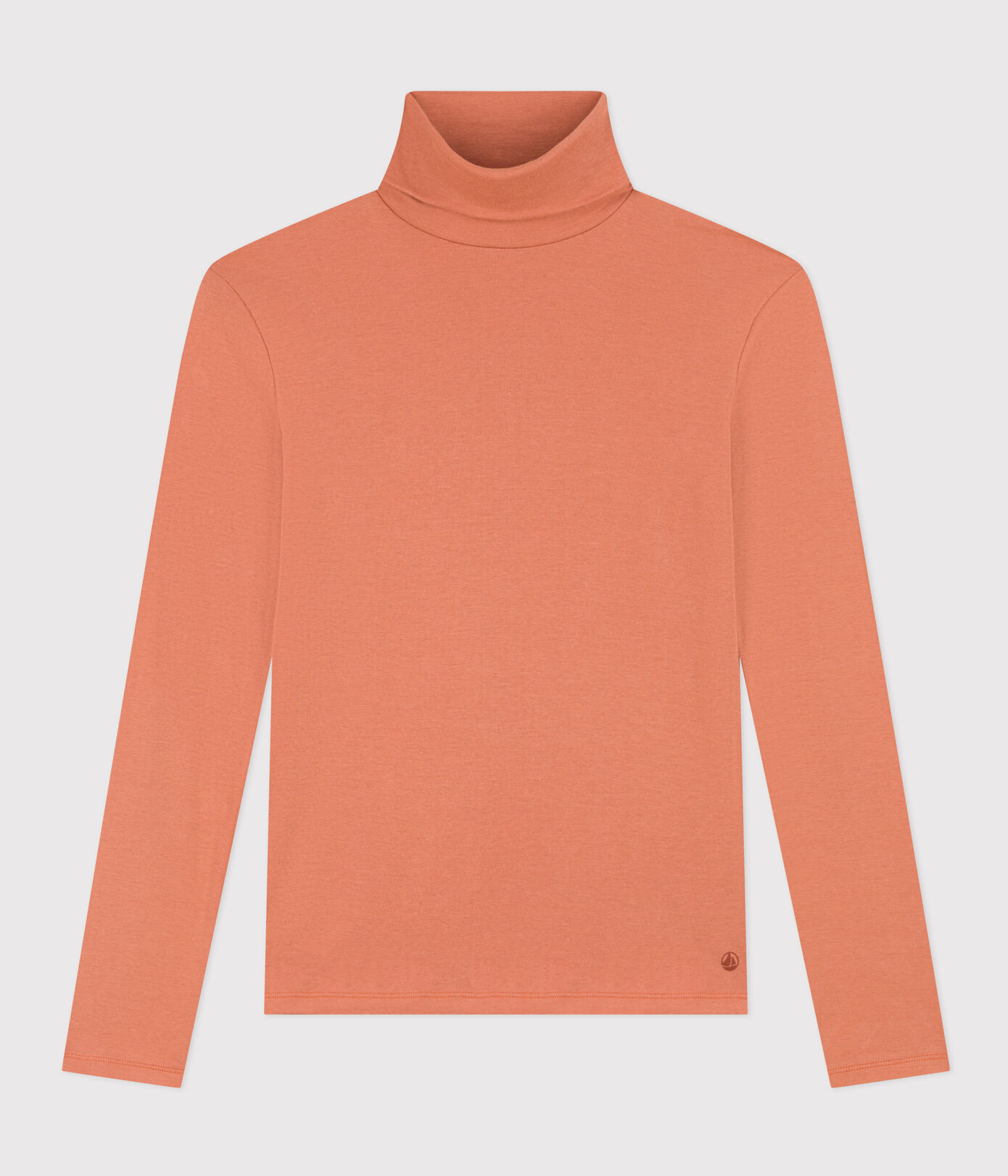 Tee-shirt col roulé L'ICONIQUE en coton Femme SIENNA | Petit Bateau