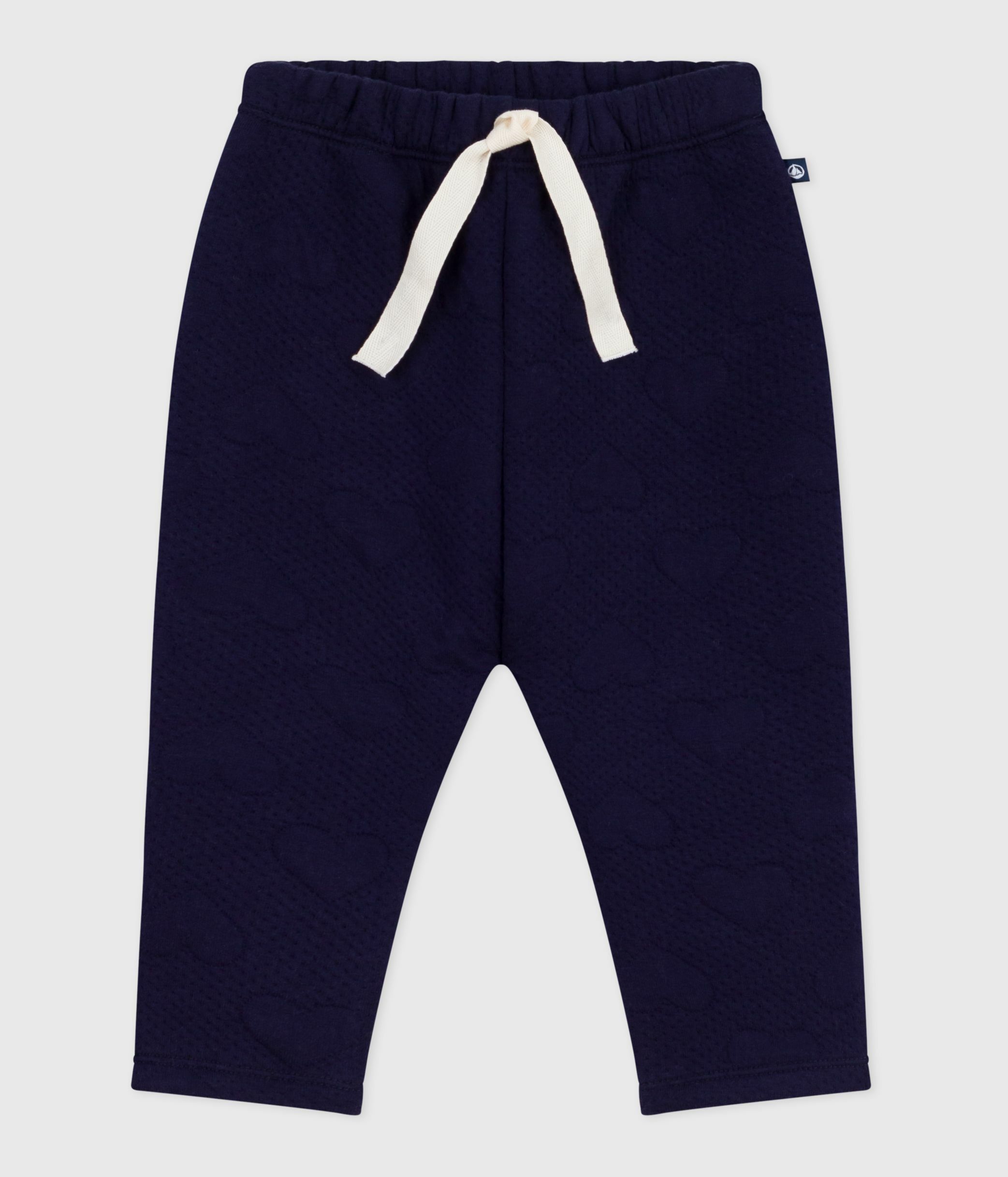 Pantalon bébé en coton épais à motifs cœurs SOIR A0EIU01 | Petit Bateau