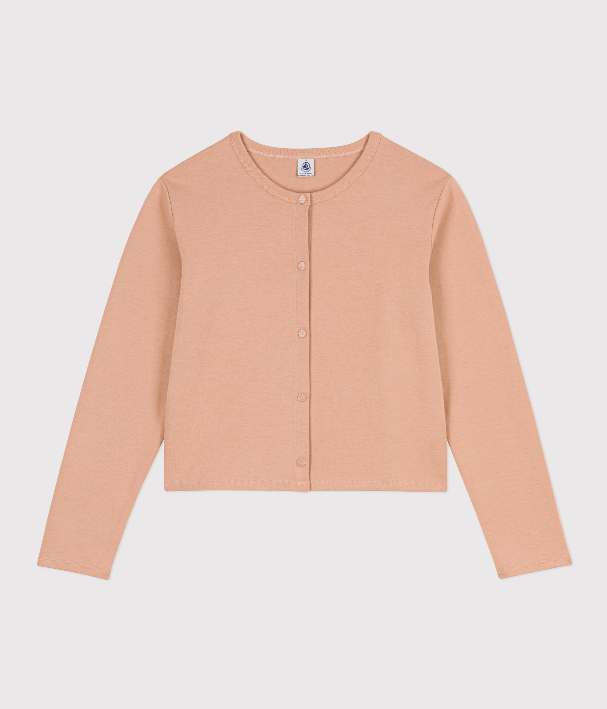 Cardigan à pressions en coton épais Femme VINTAGE A06NI02200 | Petit Bateau