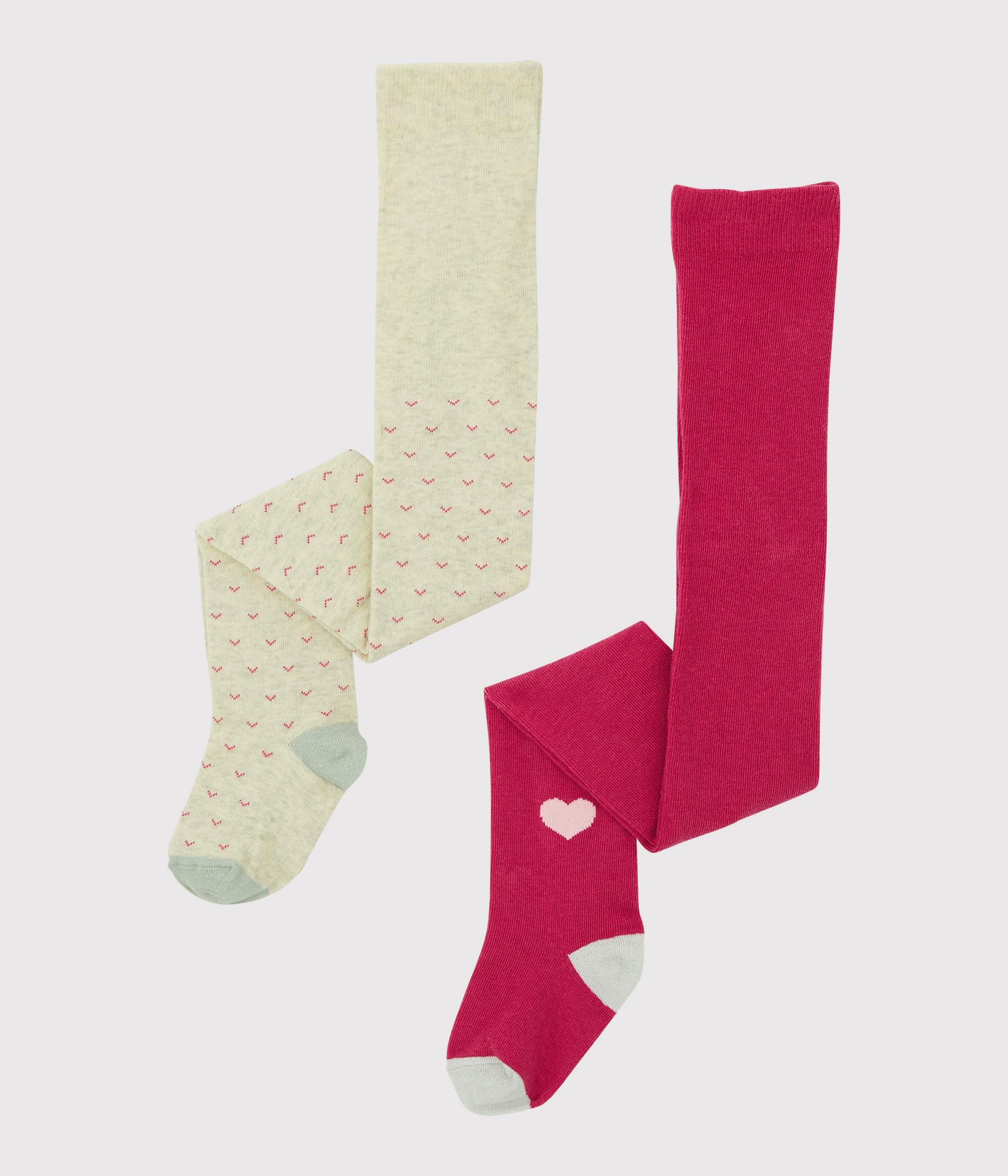 Lot de 2 paires de collants enfant fille variante 2 | Petit Bateau